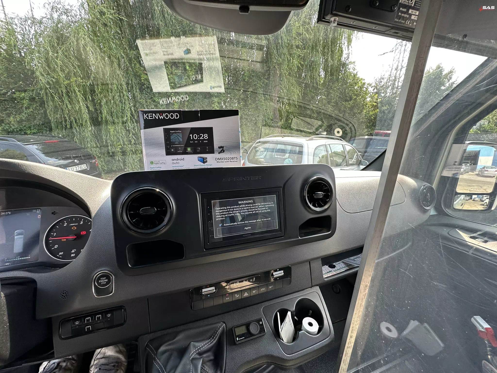 Mercedes Sprinter Kenwood DMX5020 BTS z Android Auto i Carplay - Sound ...